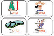 ESL Phonics World | Ng Ending Mini Flashcards