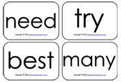 Sight Word Mini Flashcards | Sight Words Phonics Flash Cards