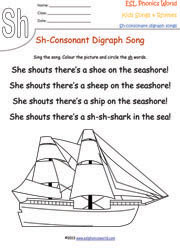 Two Letter Blend Song Worksheets | Beginning Consonant Blend Rhymes