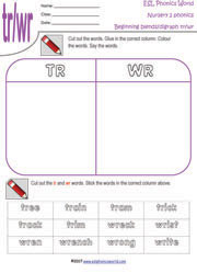 Consonant Blend Worksheets | Initial Two Letter Blends