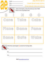 Bingo Phonics Worksheets | Free Bingo Cards