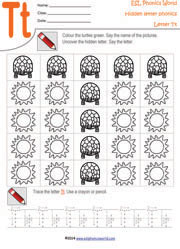 Hidden Letter Worksheets | ESL Phonics World