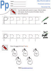 Preschool Worksheets | Letters A-Z Tracing Kindergarten Phonics